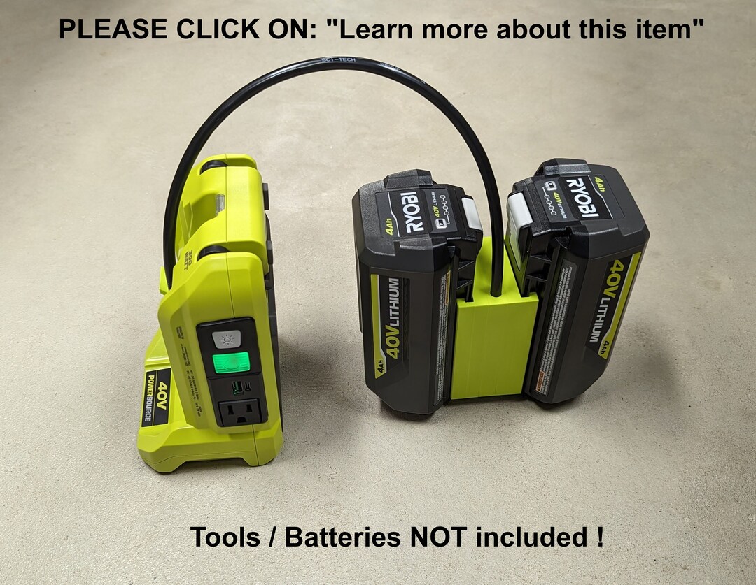 40v Dual Battery Adapter Wired to 40v Tools, Compatible With Ryobi - Etsy