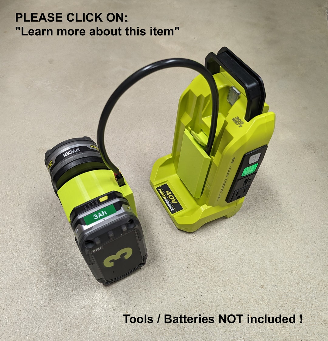 18v Dual Battery Adapter Wired to 40v Tools, Compatible With Ryobi - Etsy