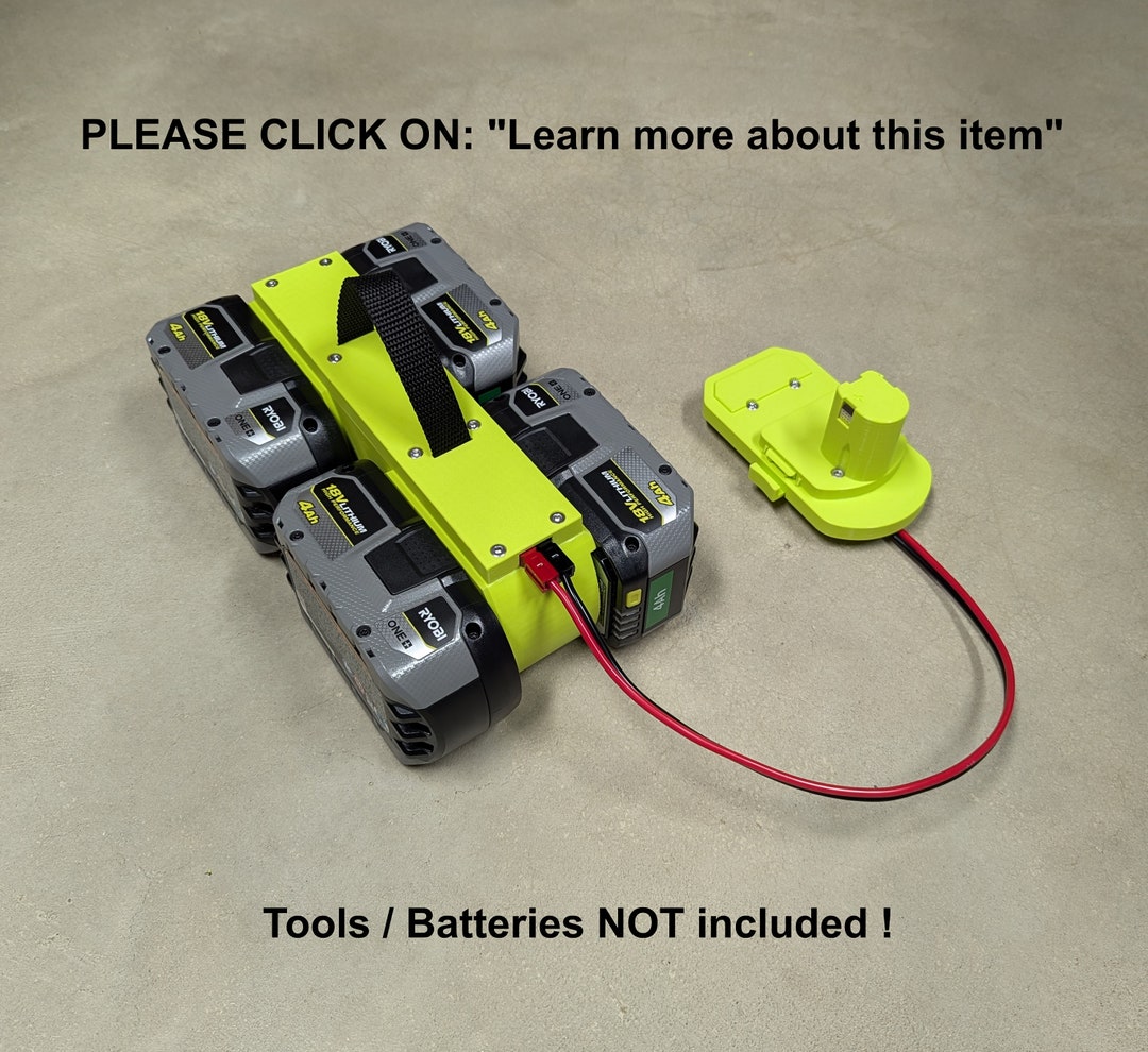 18v Quad Battery Adapter Wired to 18v Tools, Compatible With Ryobi - Etsy
