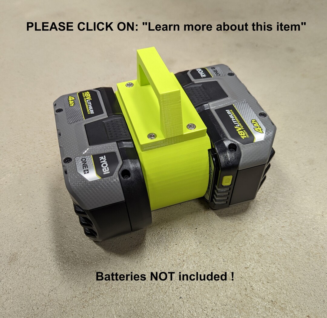 18v Dual Battery Storage-carrying Case, Compatible With Ryobi - Etsy