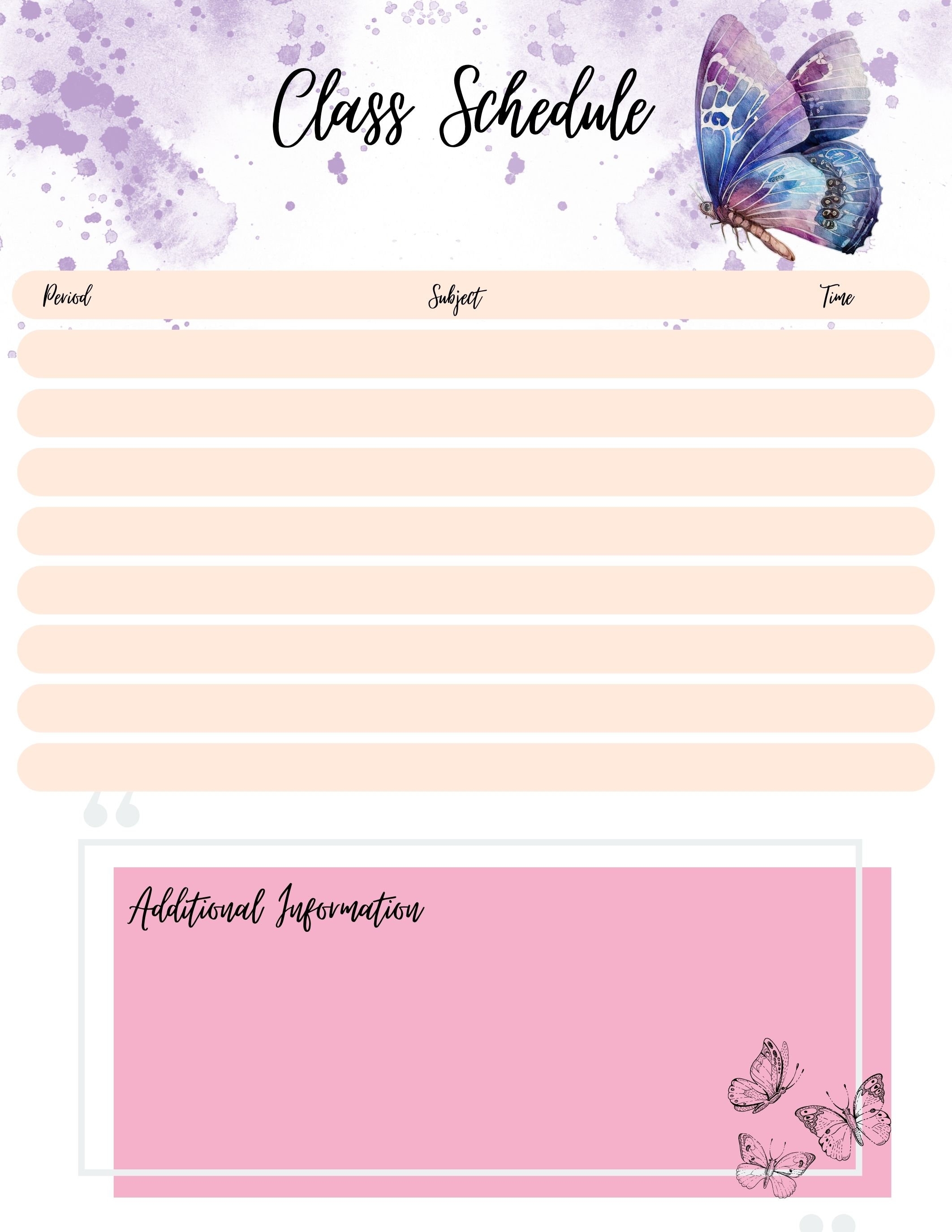 Butterfly Planner Teacher 2023-2024 - Etsy