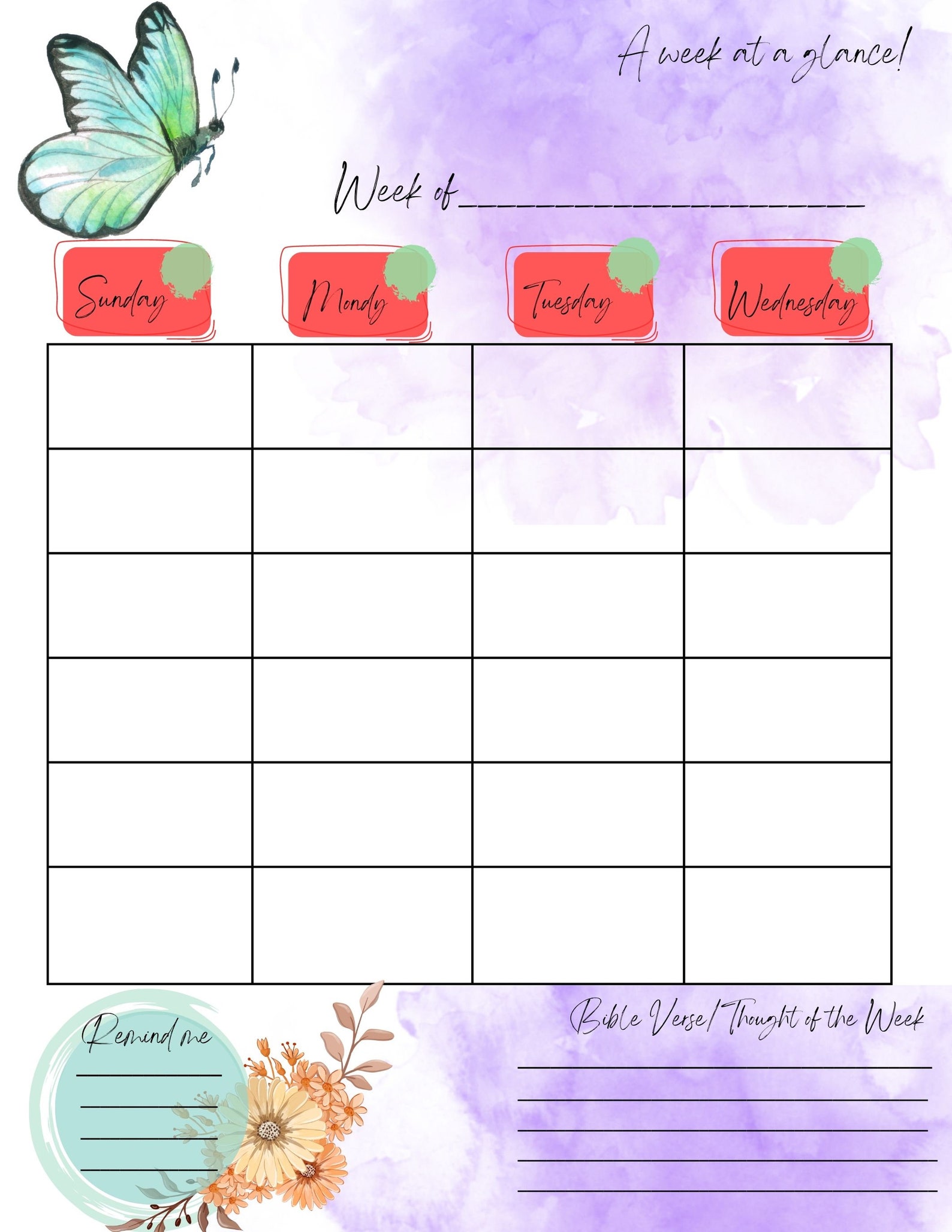 Butterfly Planner Teacher 2023-2024 - Etsy