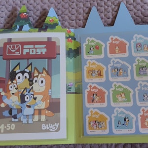 Bluey 2024 Set 12 Stamps & Folder Set Unopened Brand New Factory Seal ...