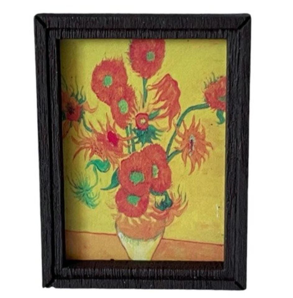 Miniature Dollhouse Vincent Van Gogh Sunflowers Painting 1/12th Scale ...