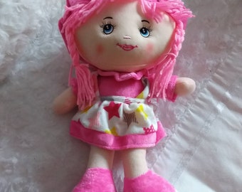 Doll With Pink Hair | Etsy