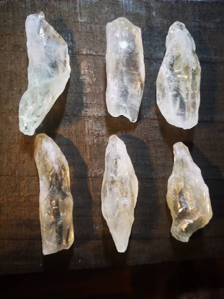 Raw Natural Prasiolite Crystal PiecesGreen QuartzGreen | Etsy