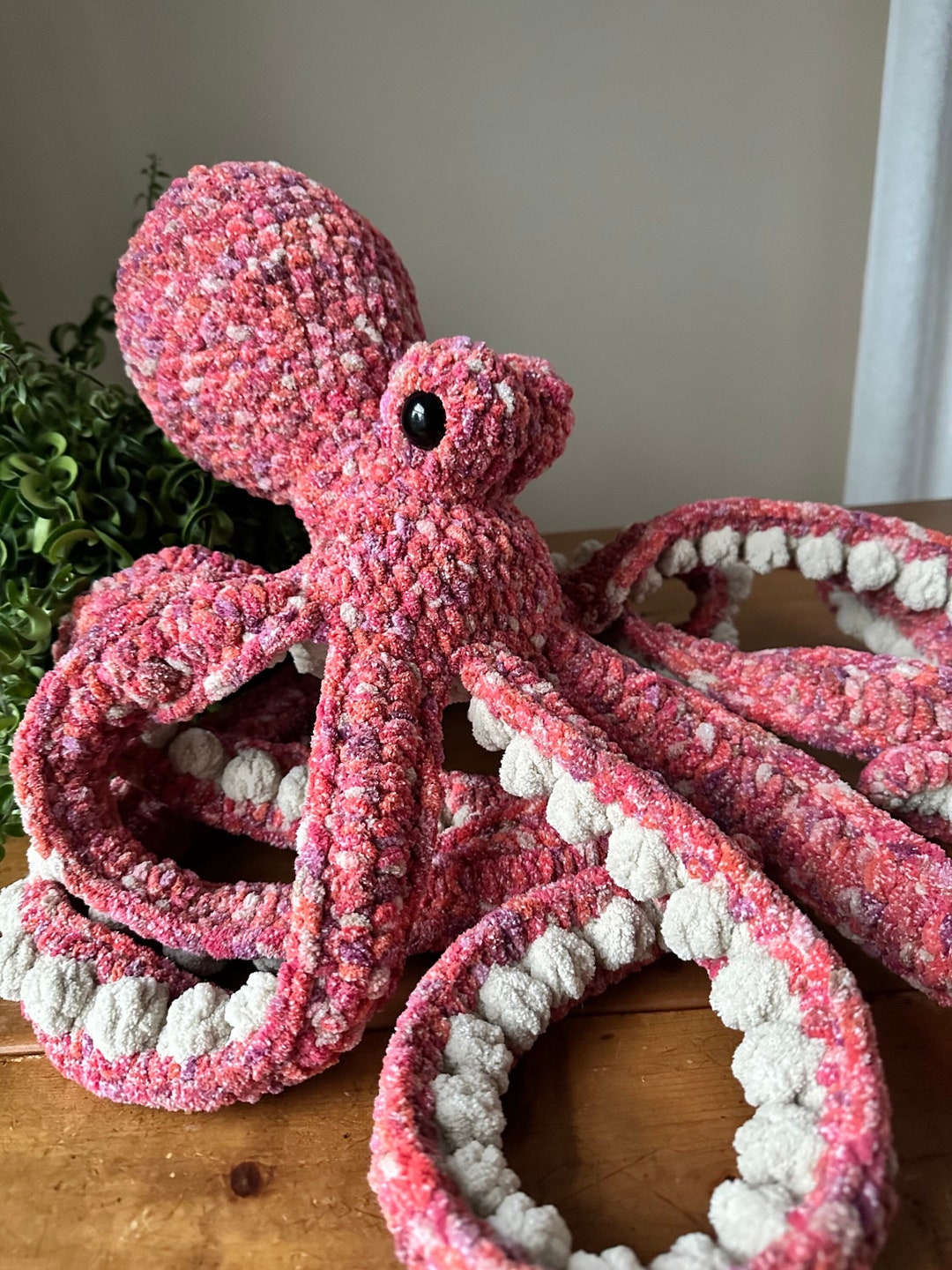 CUSTOM ORDER - Made to Order - Extra Large Octopus | 31” Plush Crochet ...