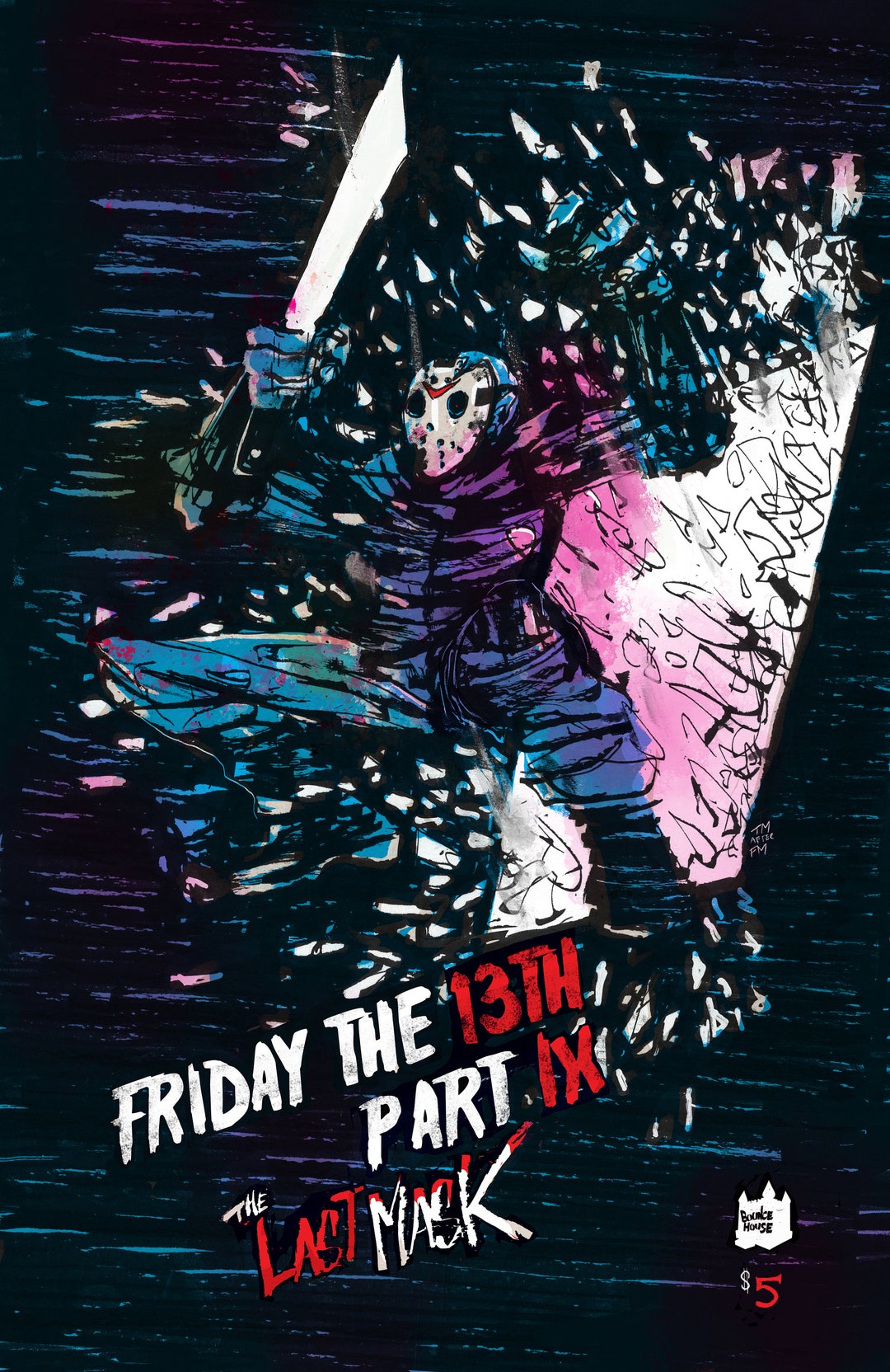 Friday the 13TH Sketch With FREE 20 PAGE COMIC - Etsy