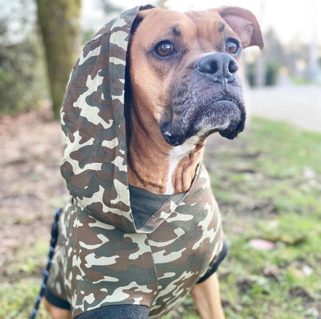 Bamboo Cotton Camouflage Dog Hoodie for Small and Large - Etsy