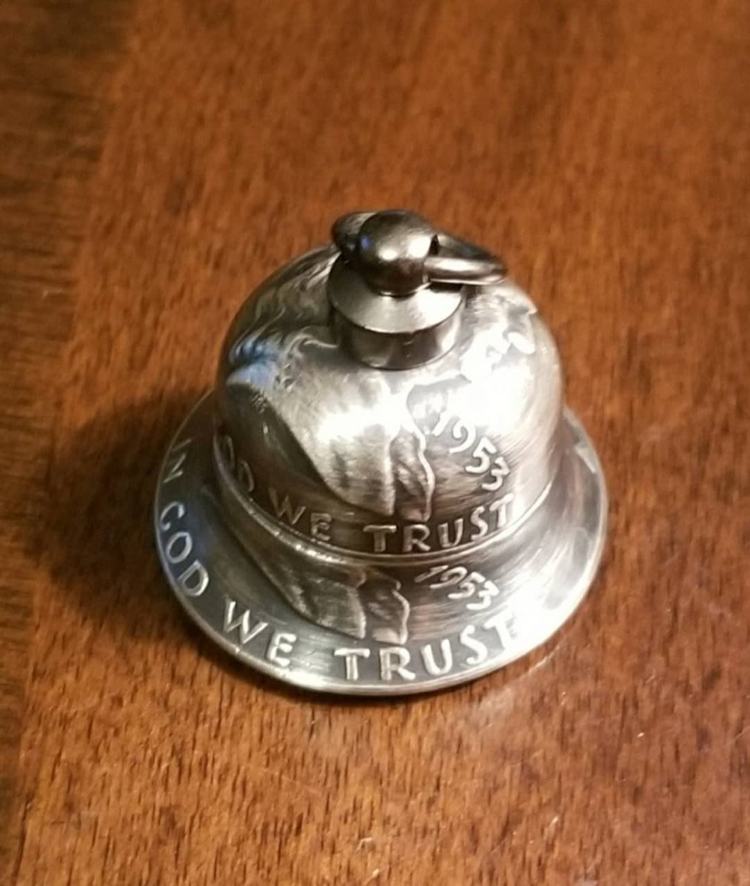 Silver Coin Bell / Gremlin Bell - Etsy