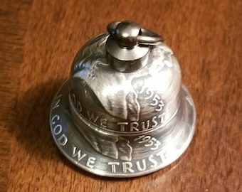 1893 Coin Bell - Handmade From Two 1893 Columbian Exposition Half ...