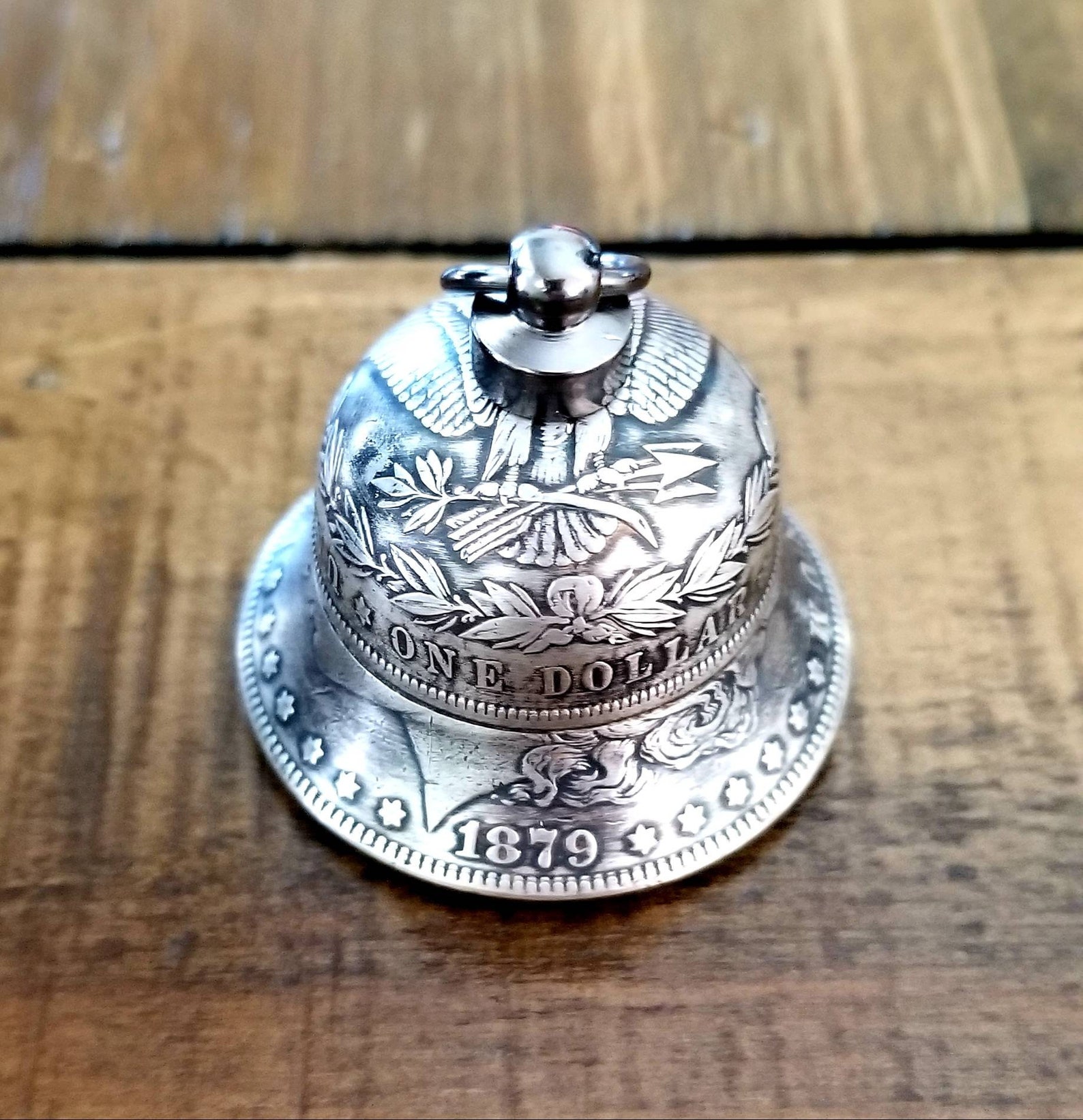 Morgan Dollar Bell - Etsy
