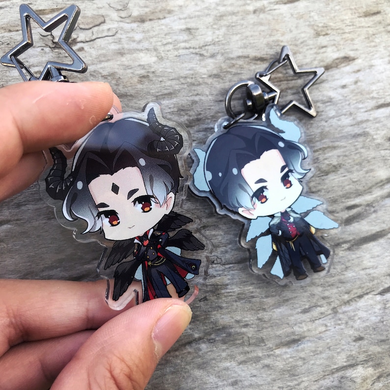 Demon Double Sided Acrylic Charms - Etsy