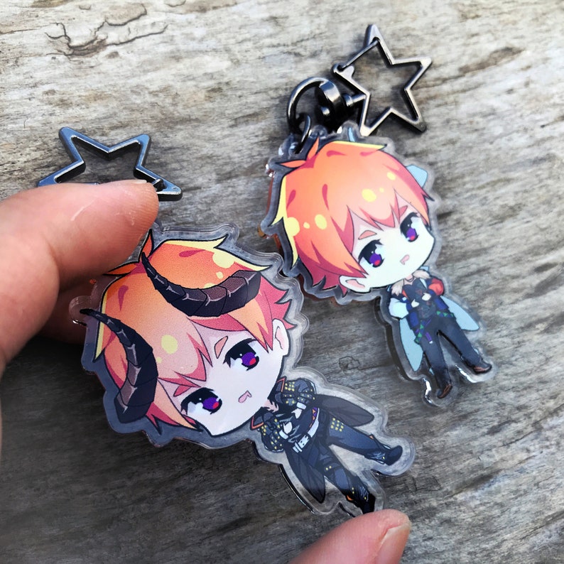 Demon Double Sided Acrylic Charms - Etsy