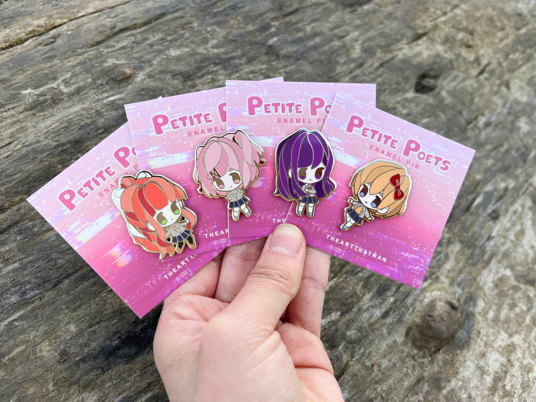 Petite Poets Hard Enamel Pins - Etsy