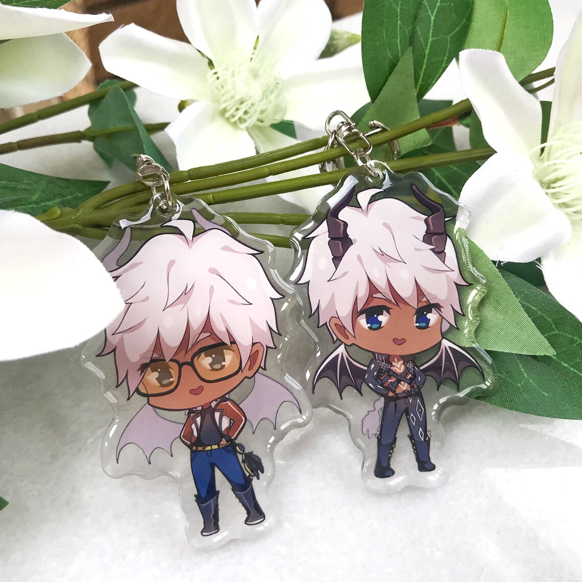 Demon Double Sided Acrylic Charms | Etsy