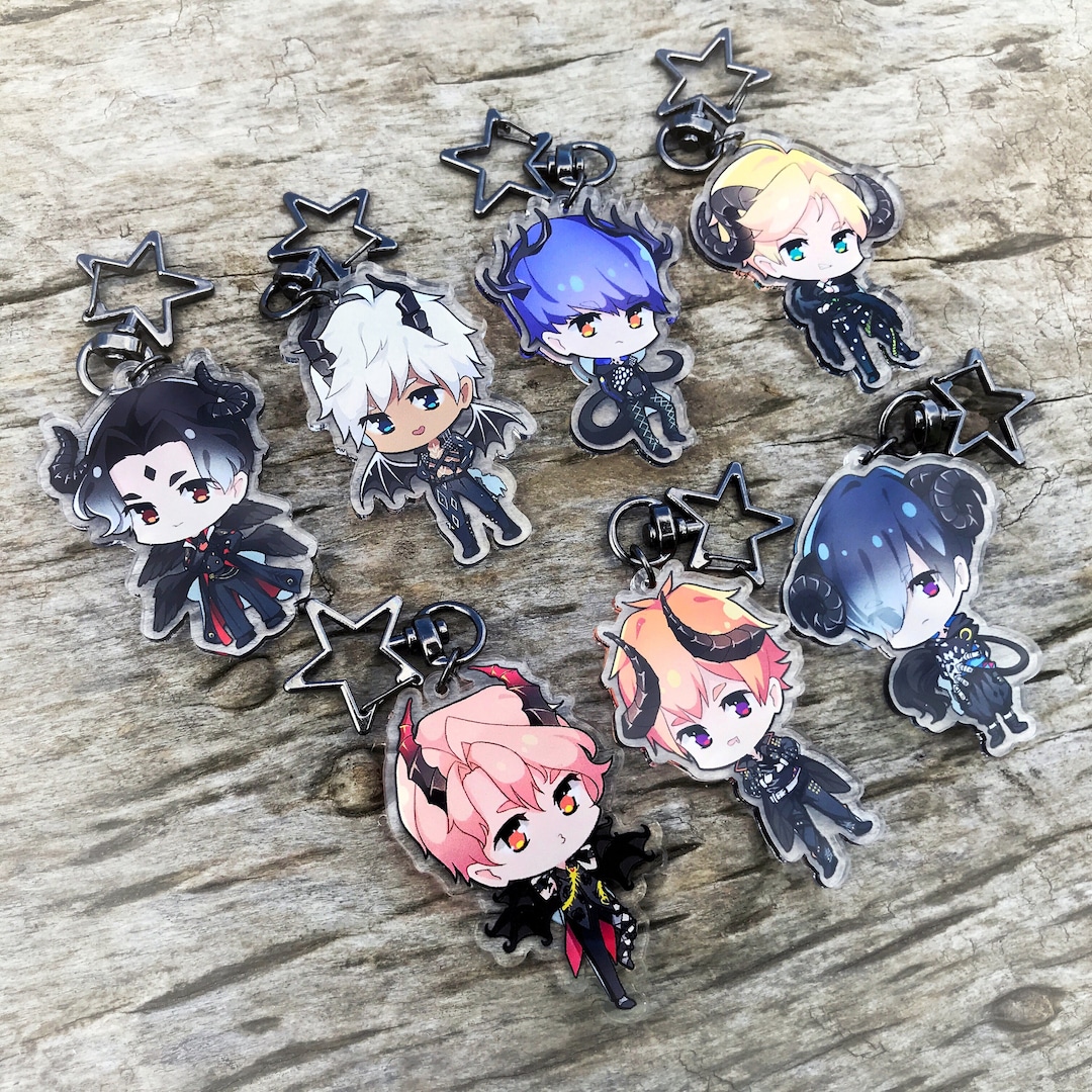 Demon Double Sided Acrylic Charms - Etsy