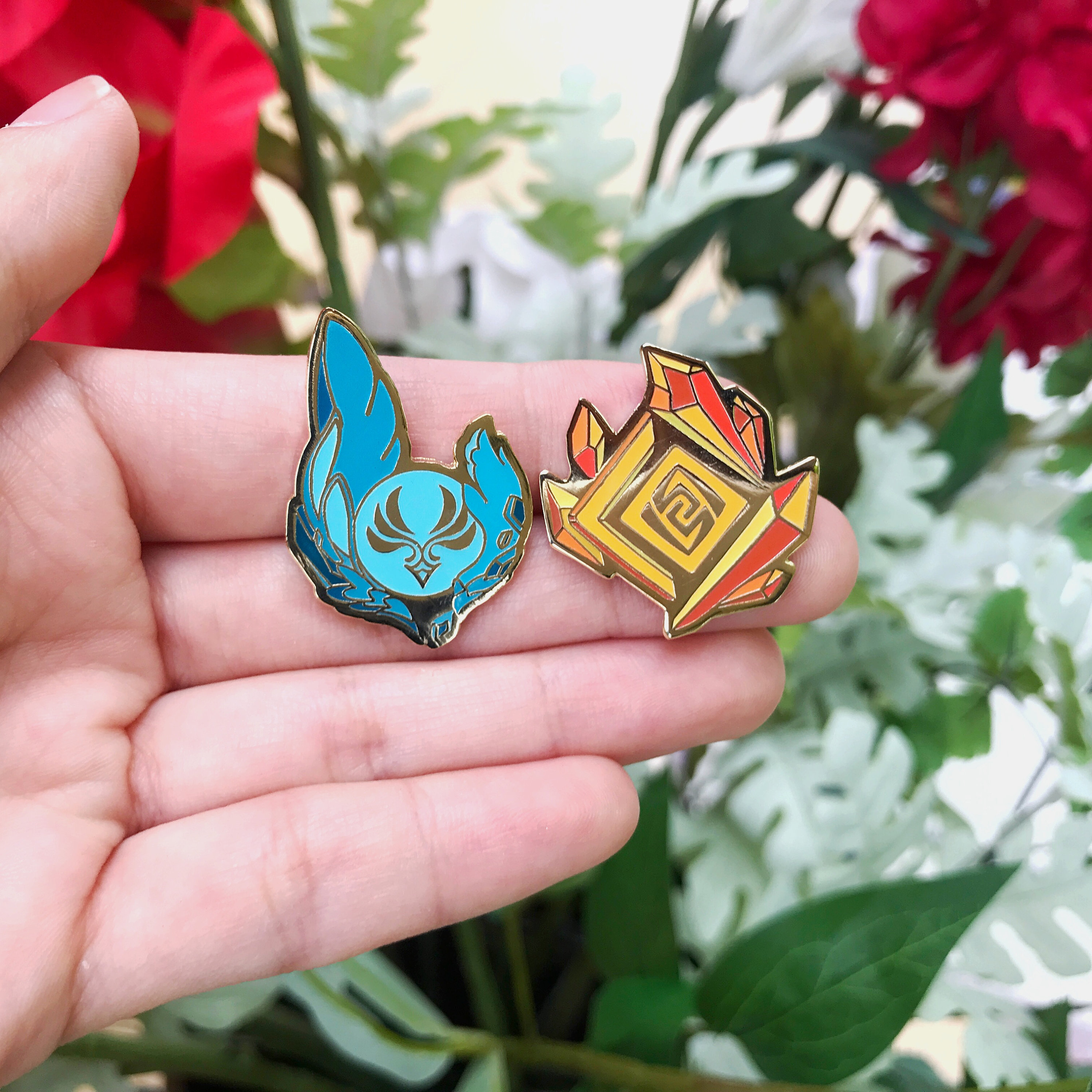 Anemoculus/geoculus/electroculus Glow in the Dark Enamel Pins - Etsy