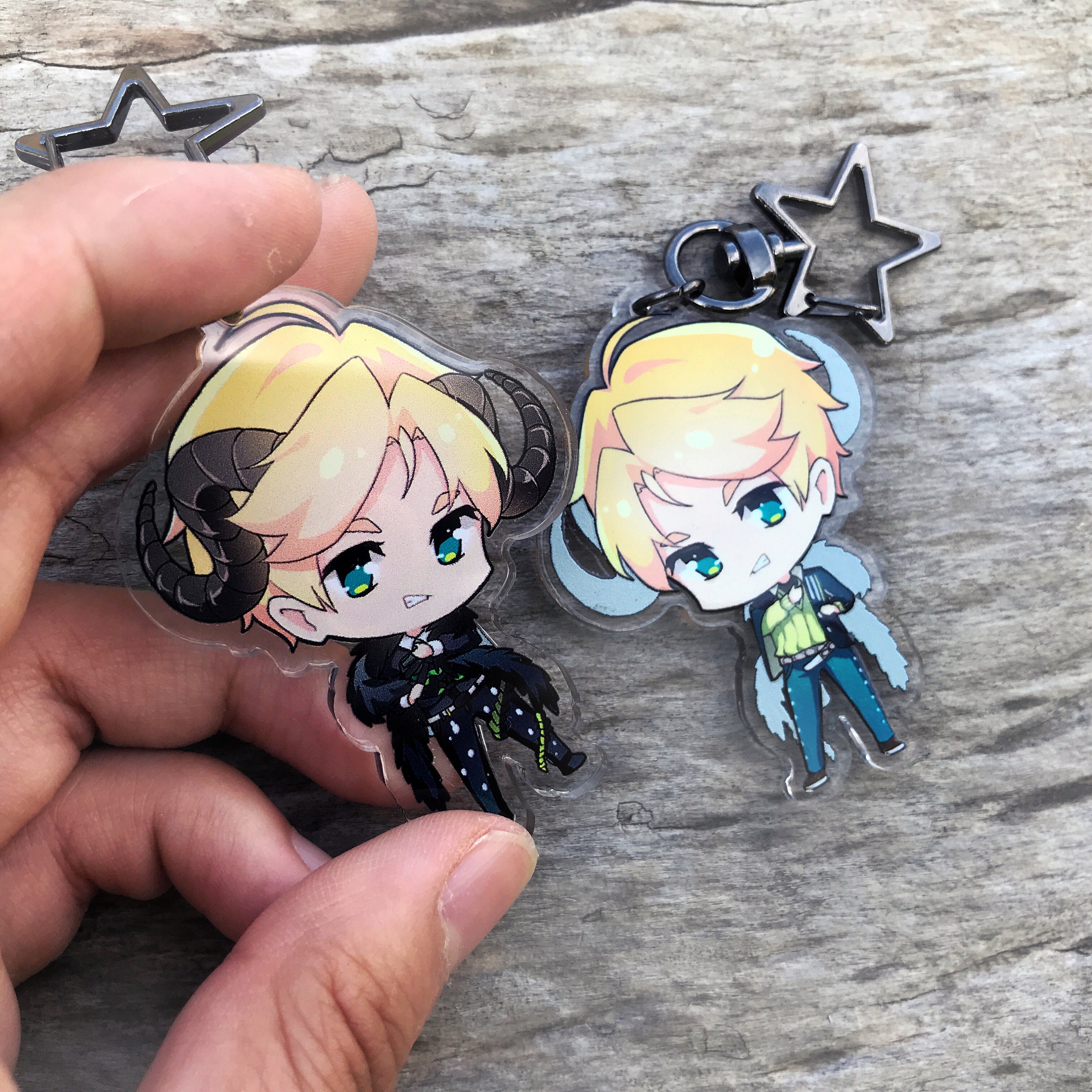 Demon Double Sided Acrylic Charms - Etsy UK
