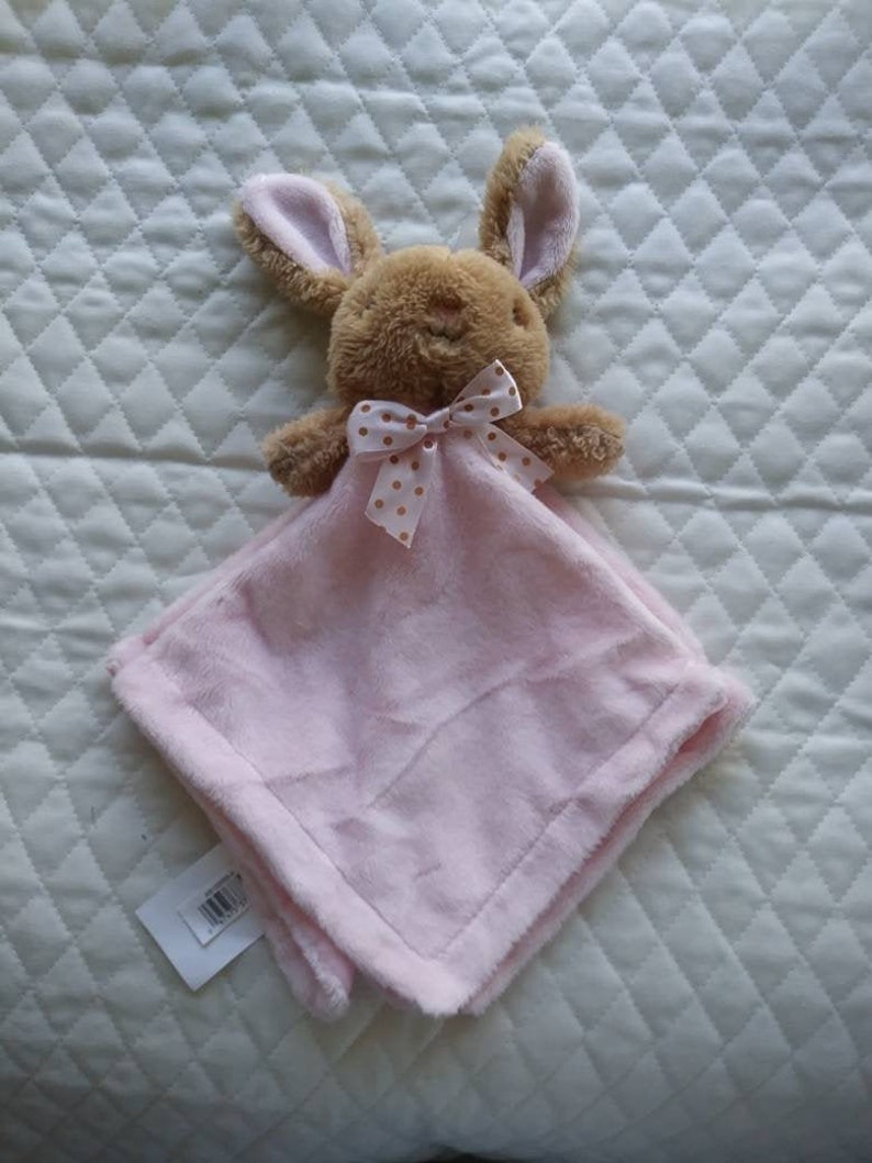 Personalized Baby Easter Lovey Pink Bunny Lovey Blue Bunny - Etsy