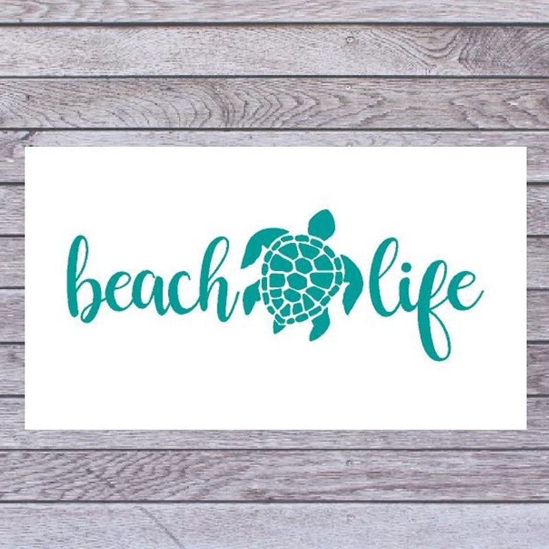 Beach Life Decal - Etsy
