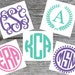 Monogram Laptop Decal | Monogram Laptop Sticker | Monogram Decal ...