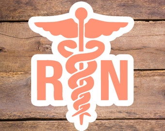 Personalized RN Sticker/registered Nurse Sticker/gift for Nurse/best ...