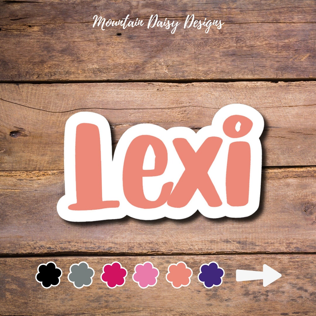 Custom Laptop Name Sticker, Water Bottle Sticker, Cup Name Decal ...