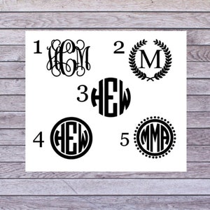 Holographic Monogram Decal Sticker for Tumbler, Car Window, Laptop ...