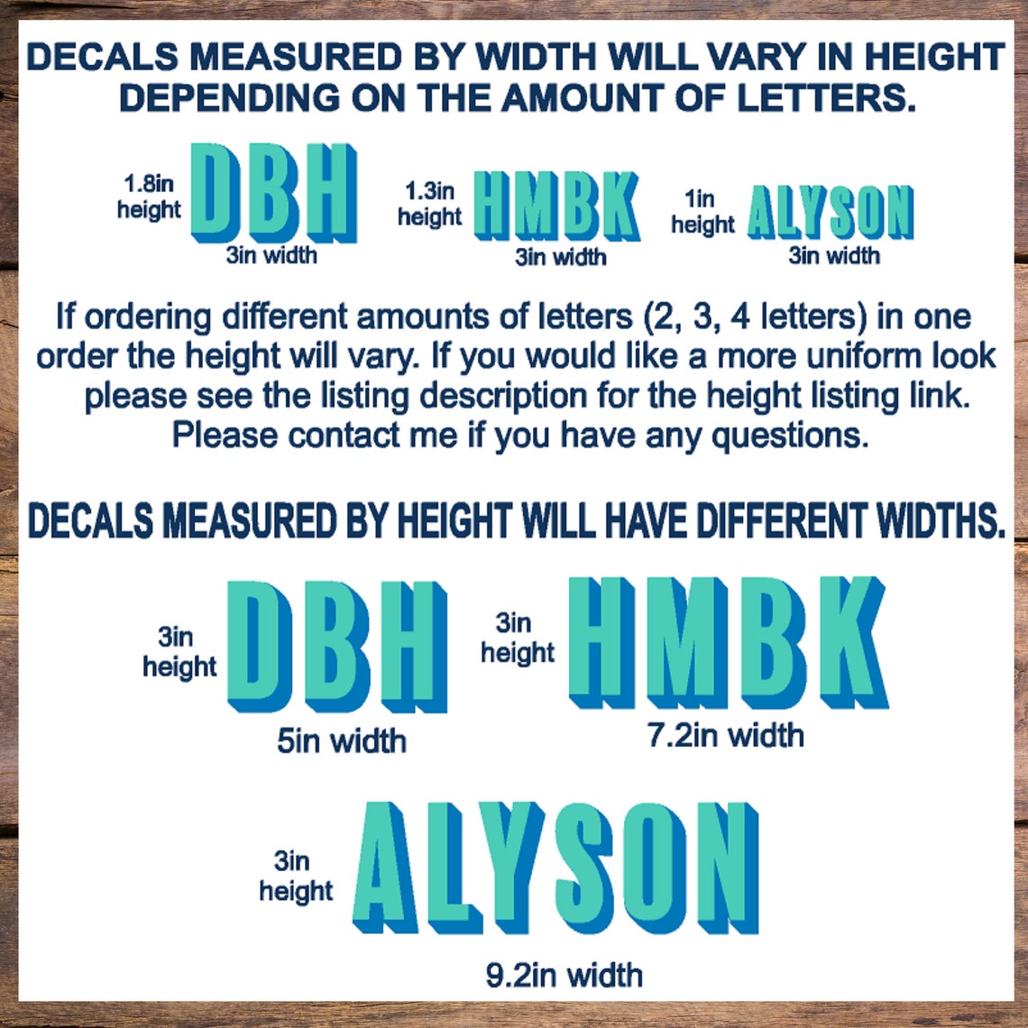 Double Layer Name Decal Vinyl Name Decal Name Sticker Name - Etsy