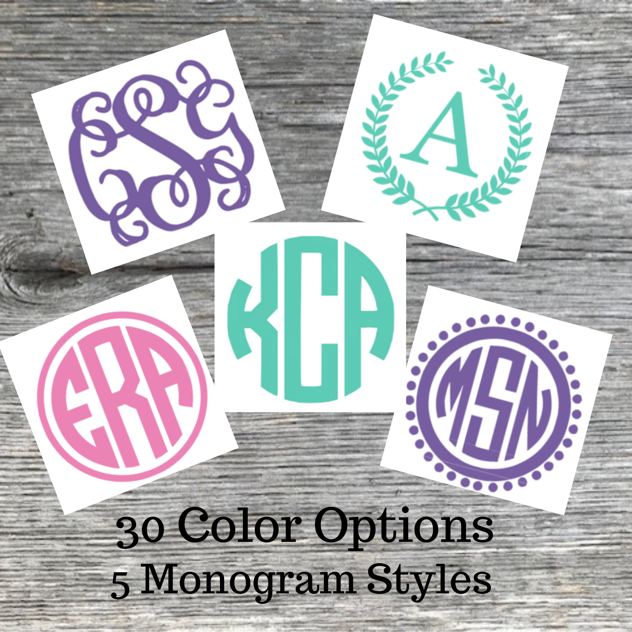 Monogram Laptop Decal Monogram Laptop Sticker Monogram | Etsy