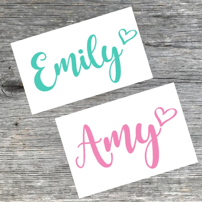Custom Name Decal - Etsy