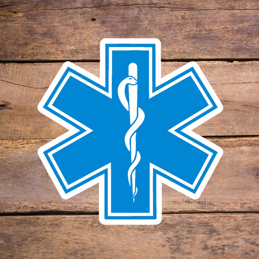 Waterproof EMT Sticker, Star of Life Sticker, EMS Decal, Paramedic ...