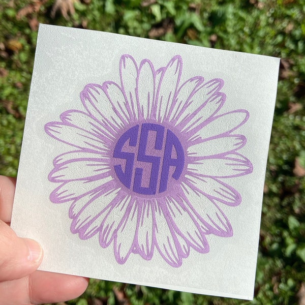 Flower Monogram - Etsy