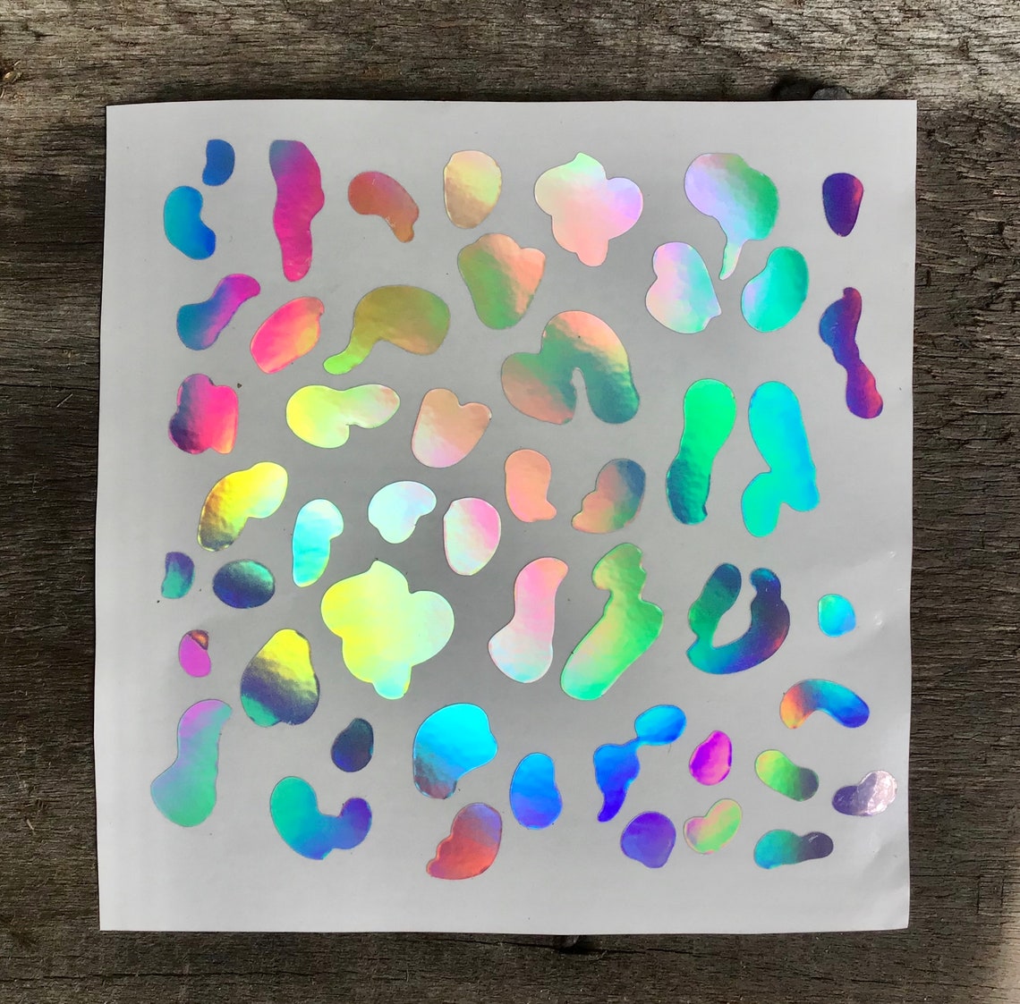 Holographic Leopard Print Decal Sticker Sheet Cheetah Print - Etsy