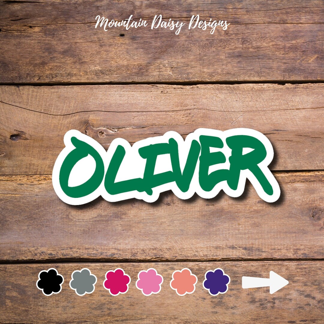 Name Sticker for Notebook, Water Bottle Sticker, Cup Decal, School ...