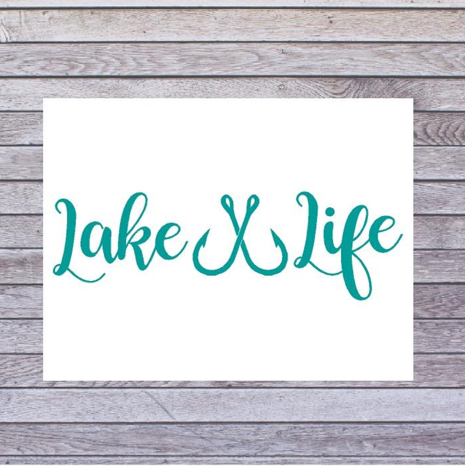 Lake Life Fishing Decal Sticker | Fishing Car Decal | Lake Life Sticker ...