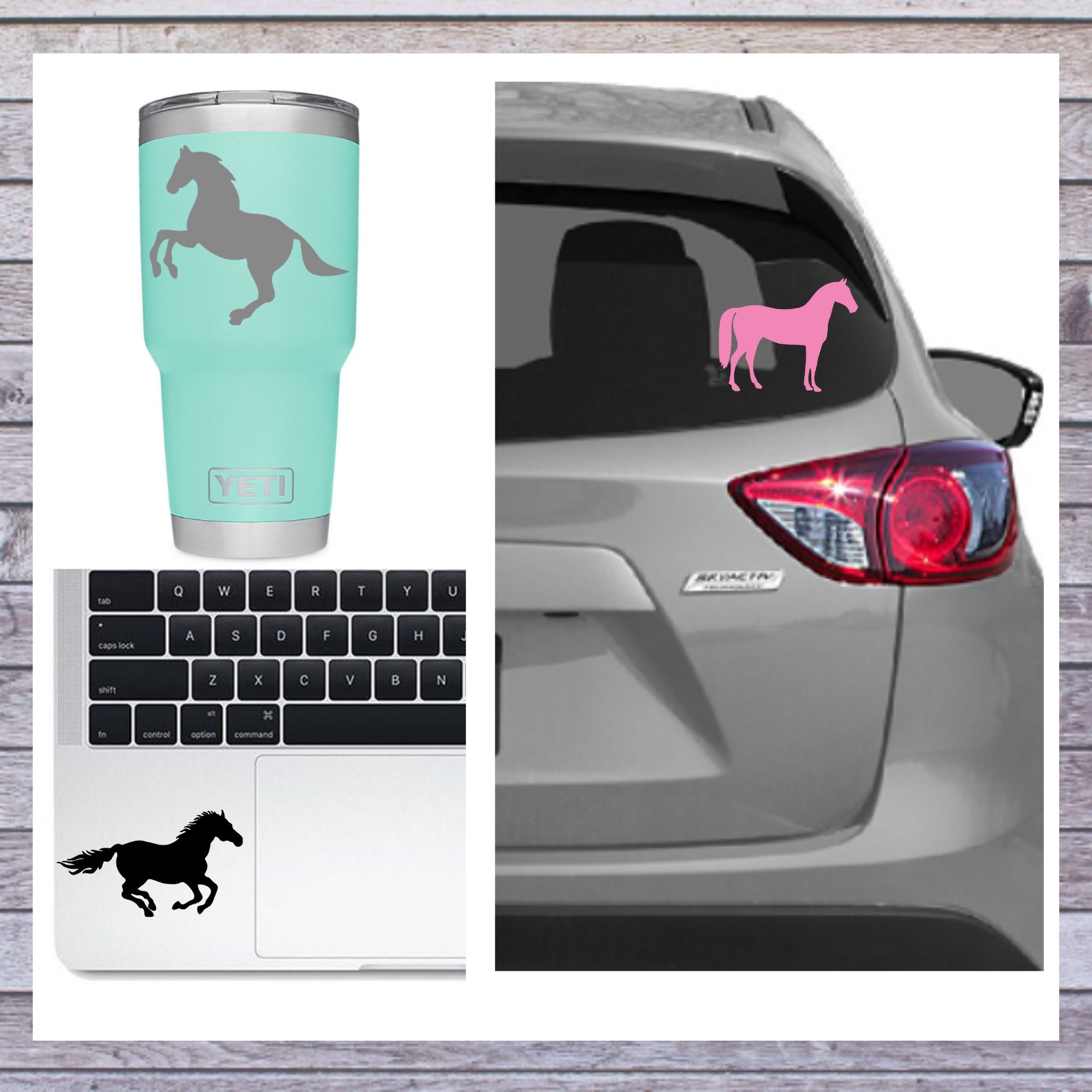 Horse Vinyl Decal, Horse Sticker, Horse Decal, Horse Tumbler Decal ...