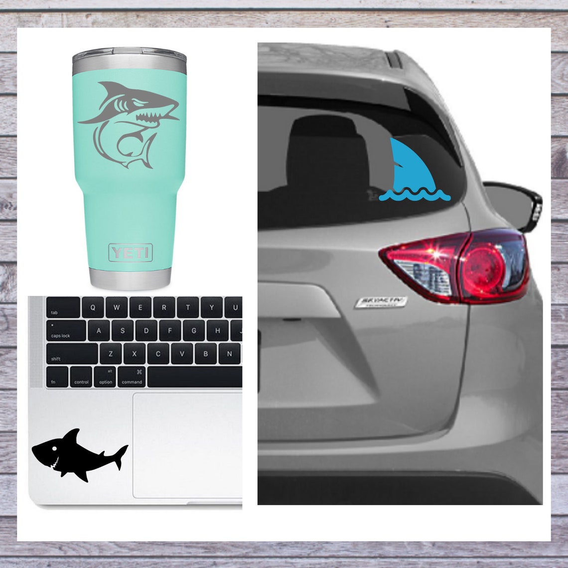 Shark Decal Shark Sticker Shark Kids Decal Shark Tumbler | Etsy