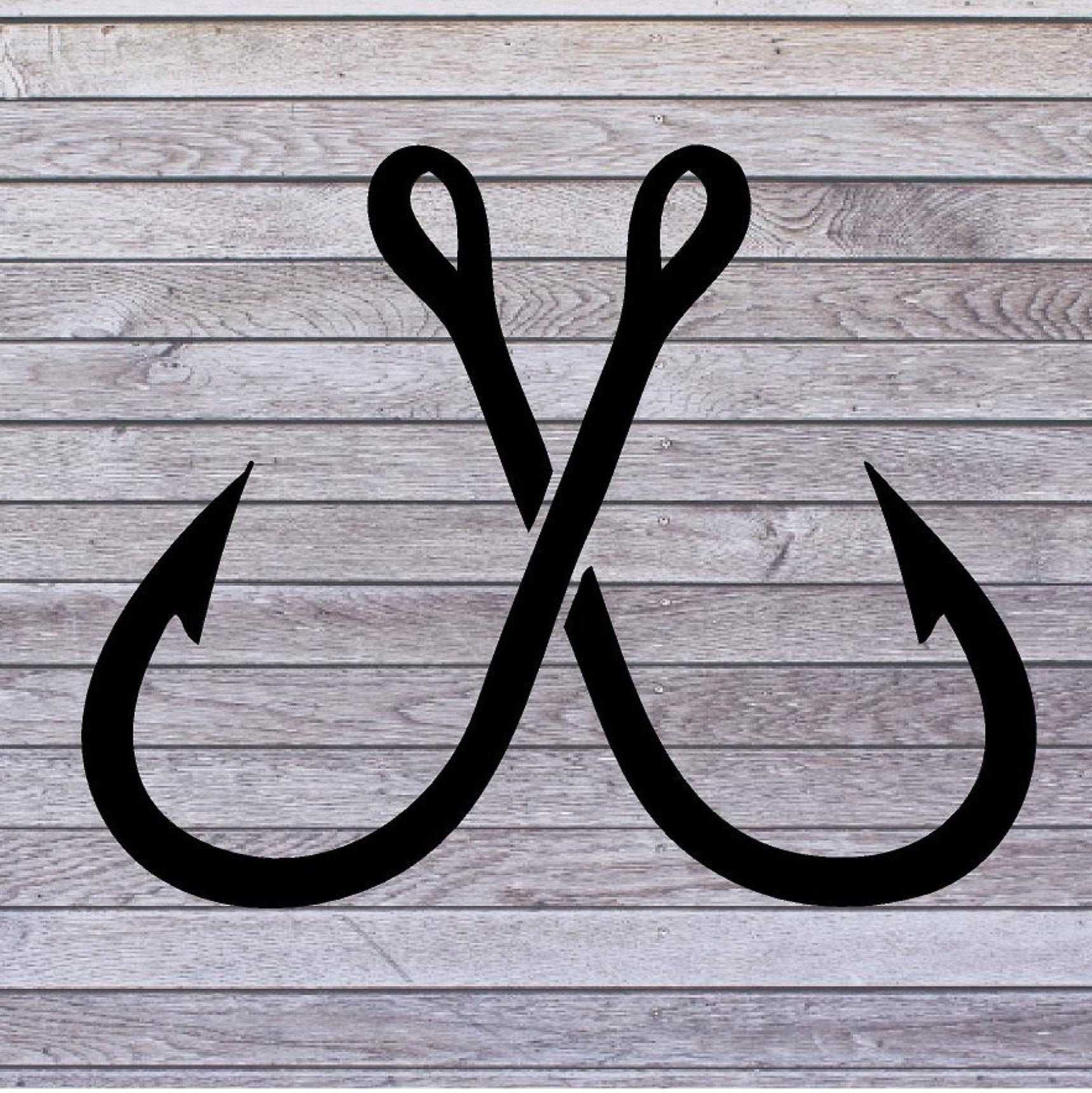 Fishing Hook Car Decal Sticker Hook Decal Sticker Decal | Etsy