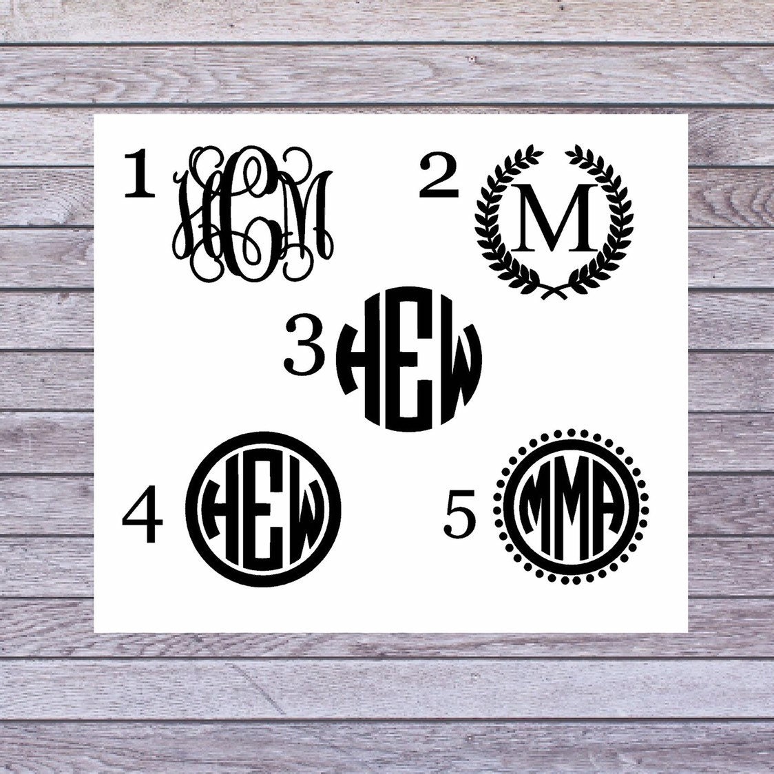 Monogram Laptop Decal | Monogram Laptop Sticker | Monogram Decal ...