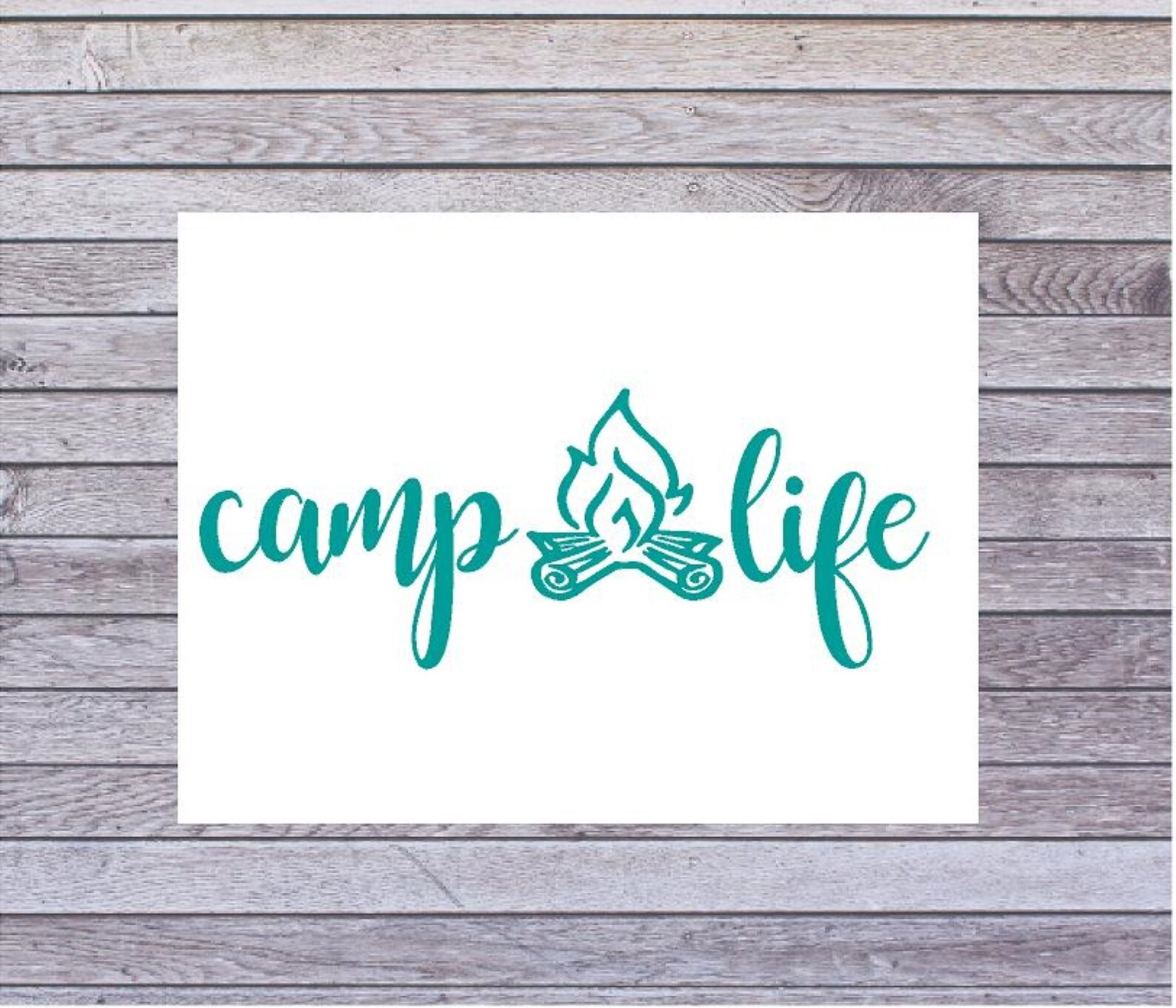 Camp Life Decal-camp Fire Decal-outdoor Decal Vinyl Car Decal - Etsy