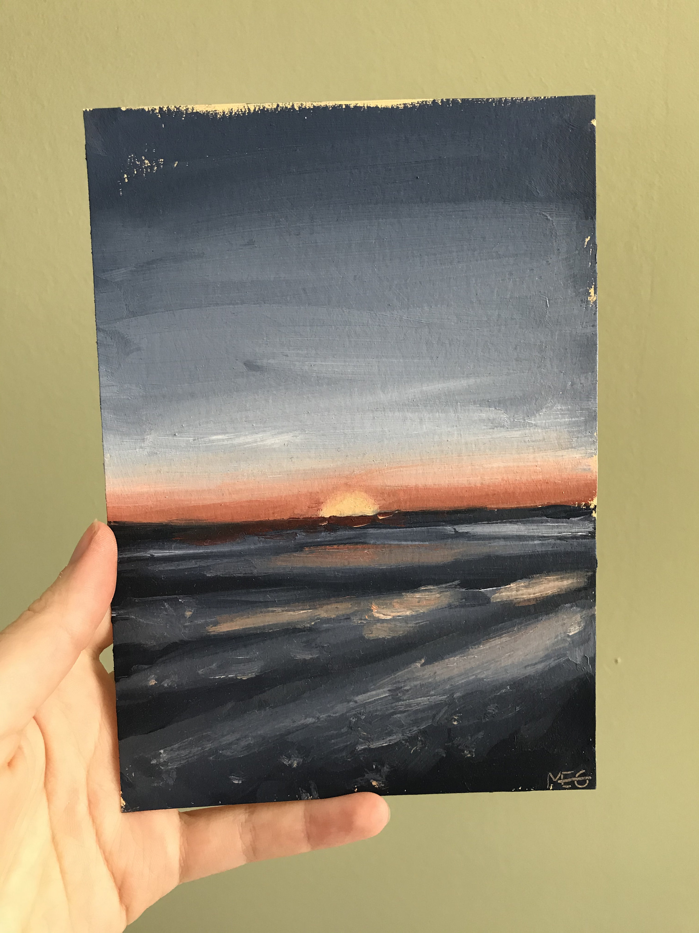 Indigo Fire - Original Oil Painting - Etsy