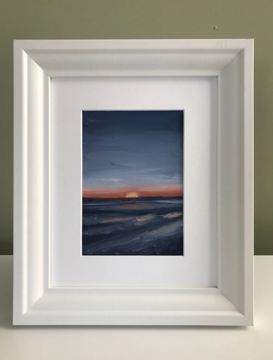 Indigo Fire - Original Oil Painting - Etsy