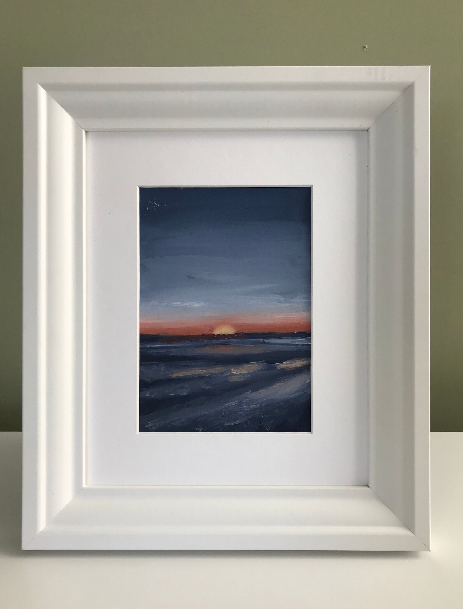 Indigo Fire - Original Oil Painting - Etsy