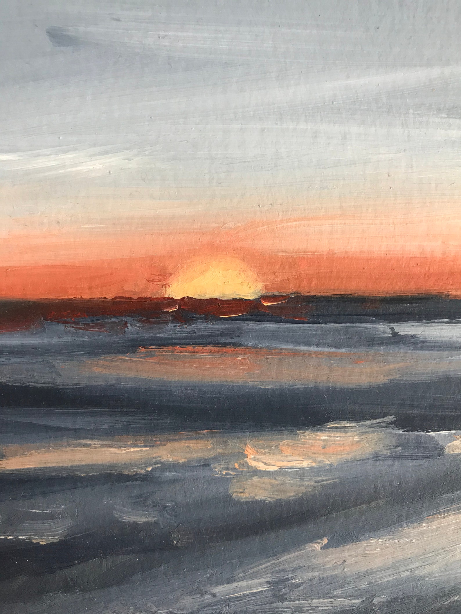 Indigo Fire - Original Oil Painting - Etsy