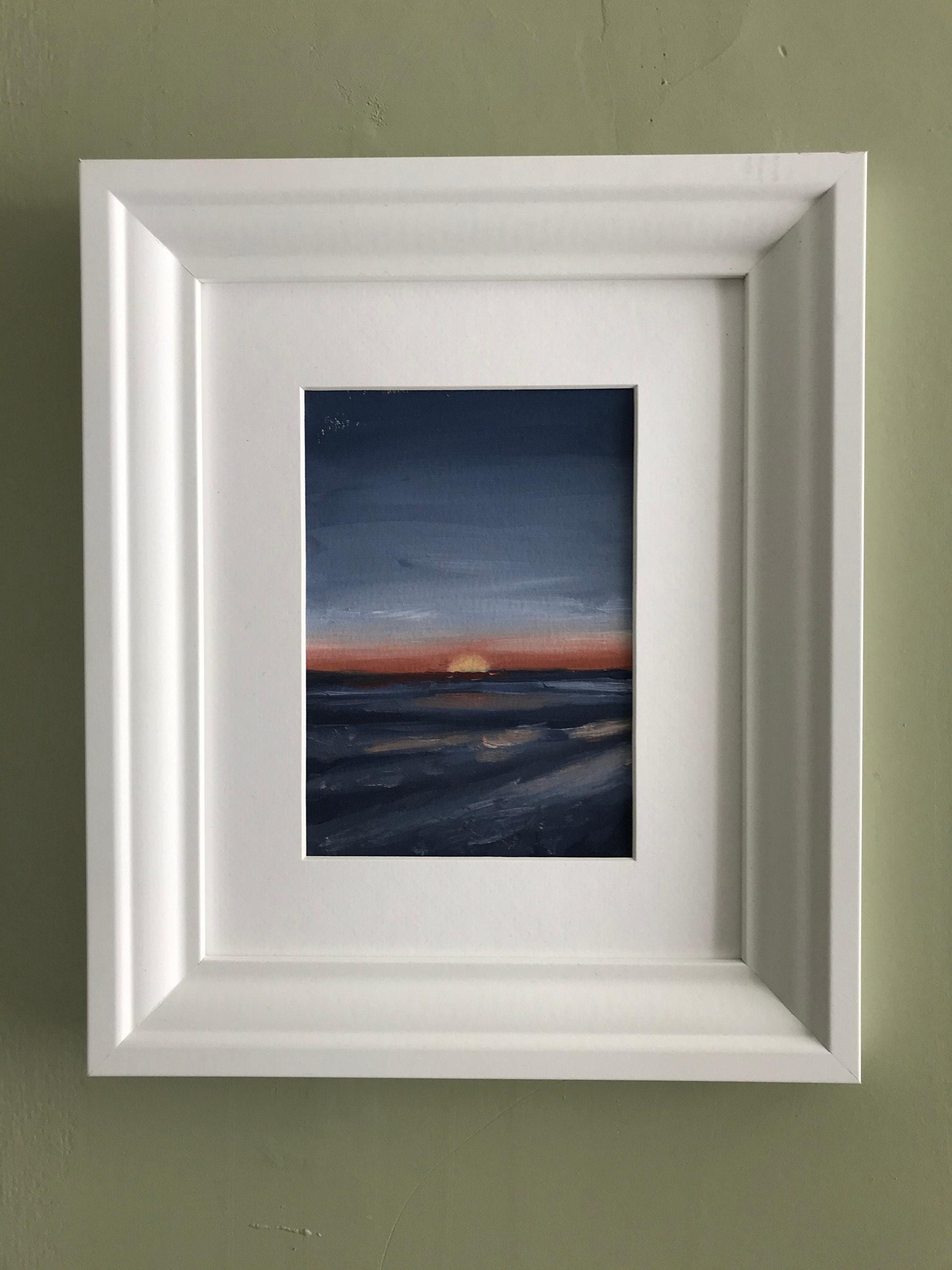 Indigo Fire - Original Oil Painting - Etsy