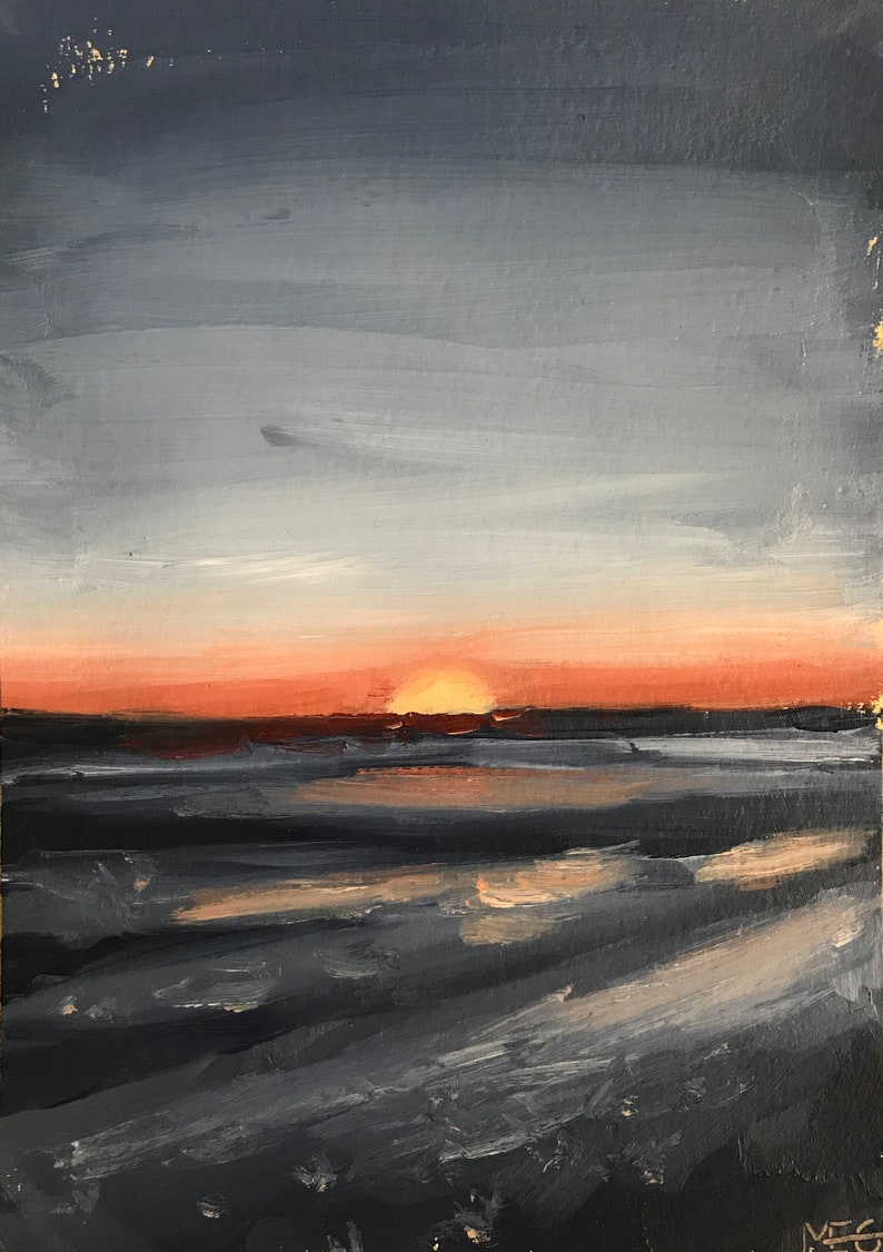 Indigo Fire - Original Oil Painting - Etsy