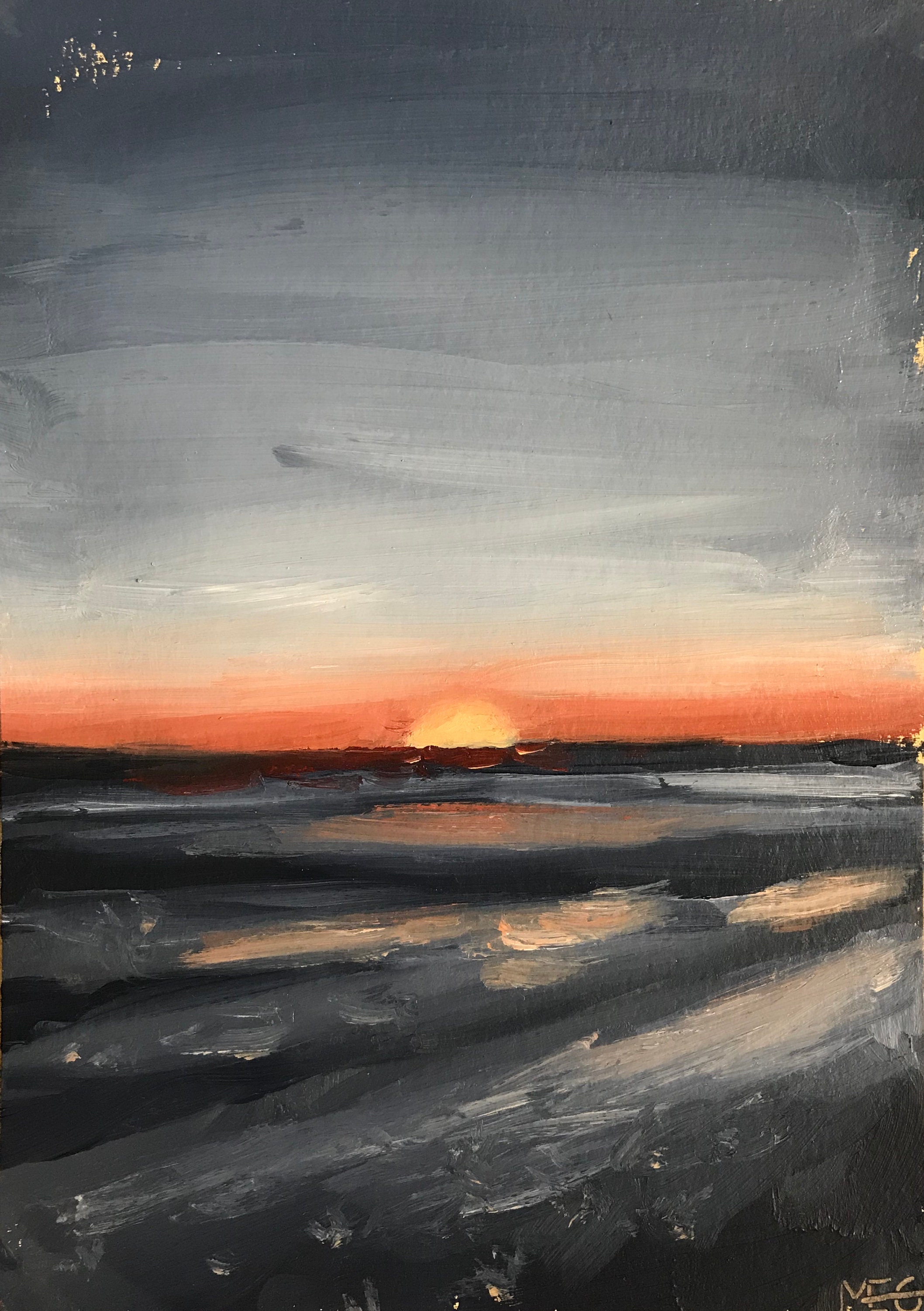 Indigo Fire - Original Oil Painting - Etsy