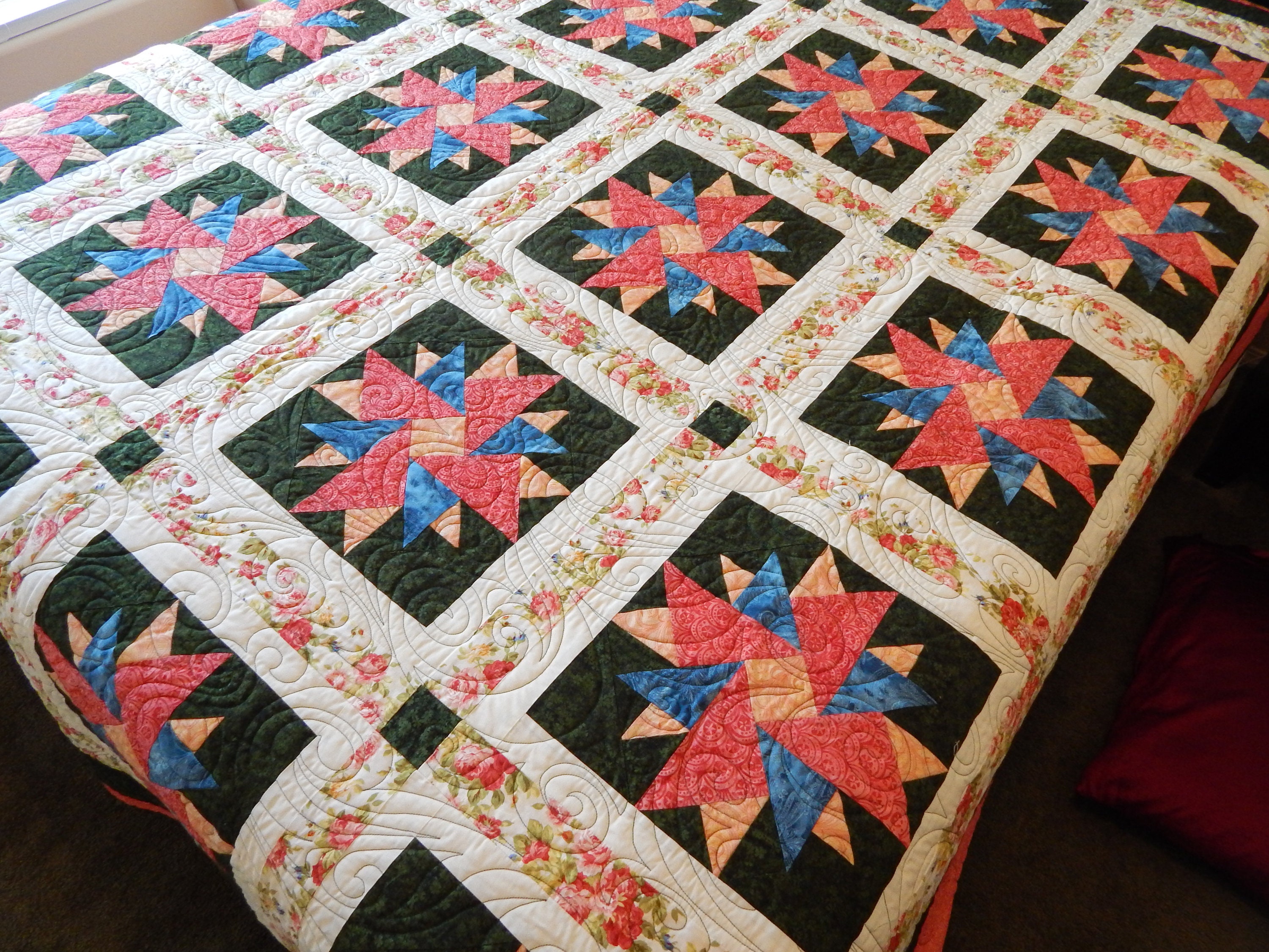 Queen Size Stunning Star Quilt - Etsy